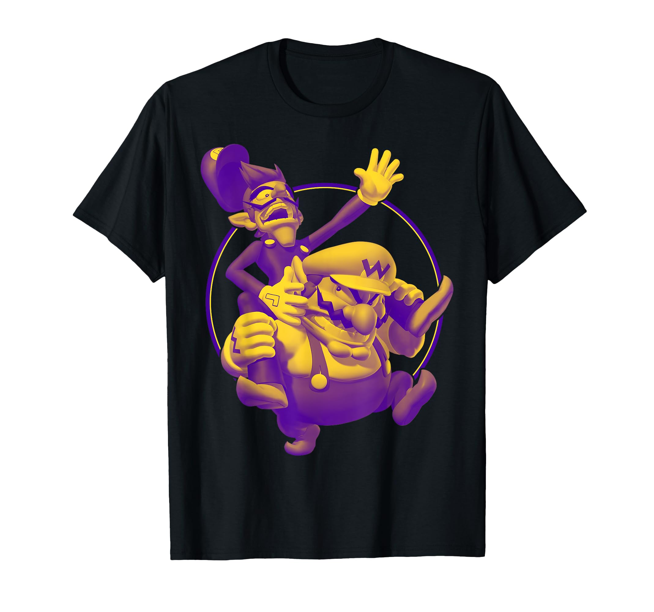 Amazon.com: Nintendo Super Mario Waluigi & Wario Duo Graphic T-Shirt T ...