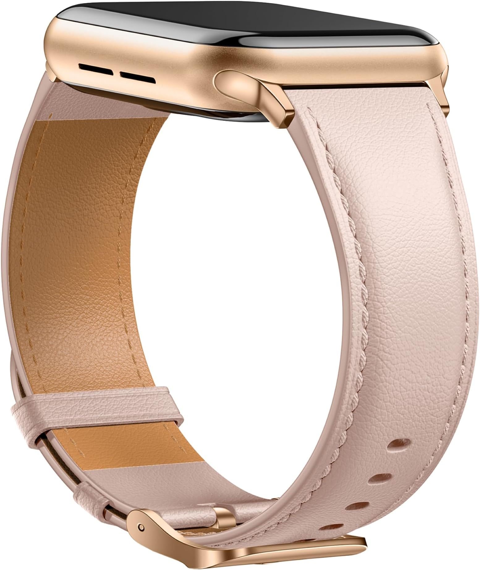 Laffav Leather Strap Compatible with Apple Watch Strap 40mm 38mm 41mm ...