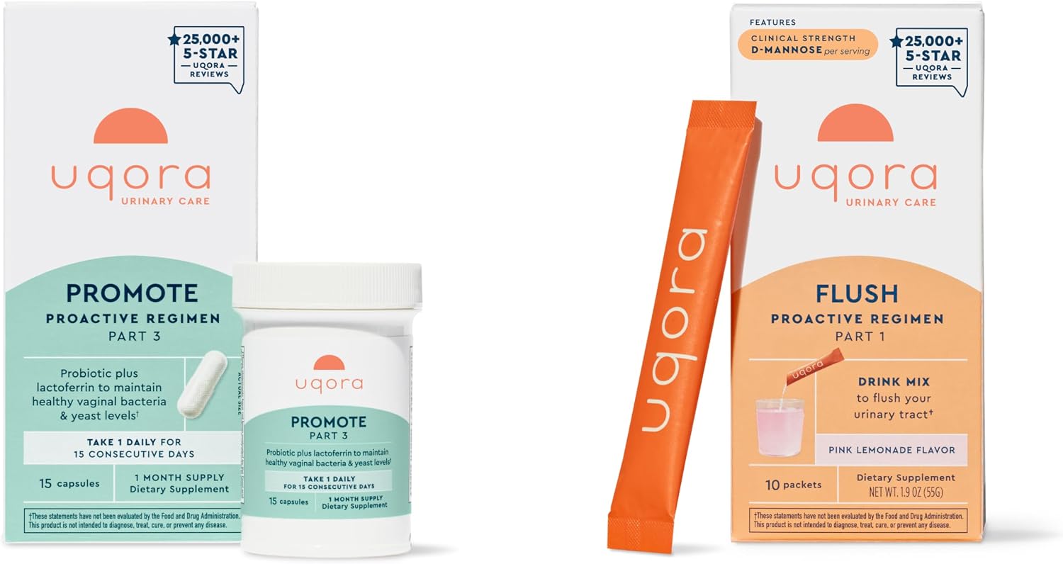 Amazon.com: Uqora Promote & Flush Bundle - Vaginal Health* Probiotic ...