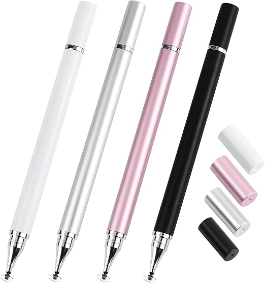 4 Pièce Stylet, 2 en 1 Stylo Tablette pour écrans tactiles Para et ...