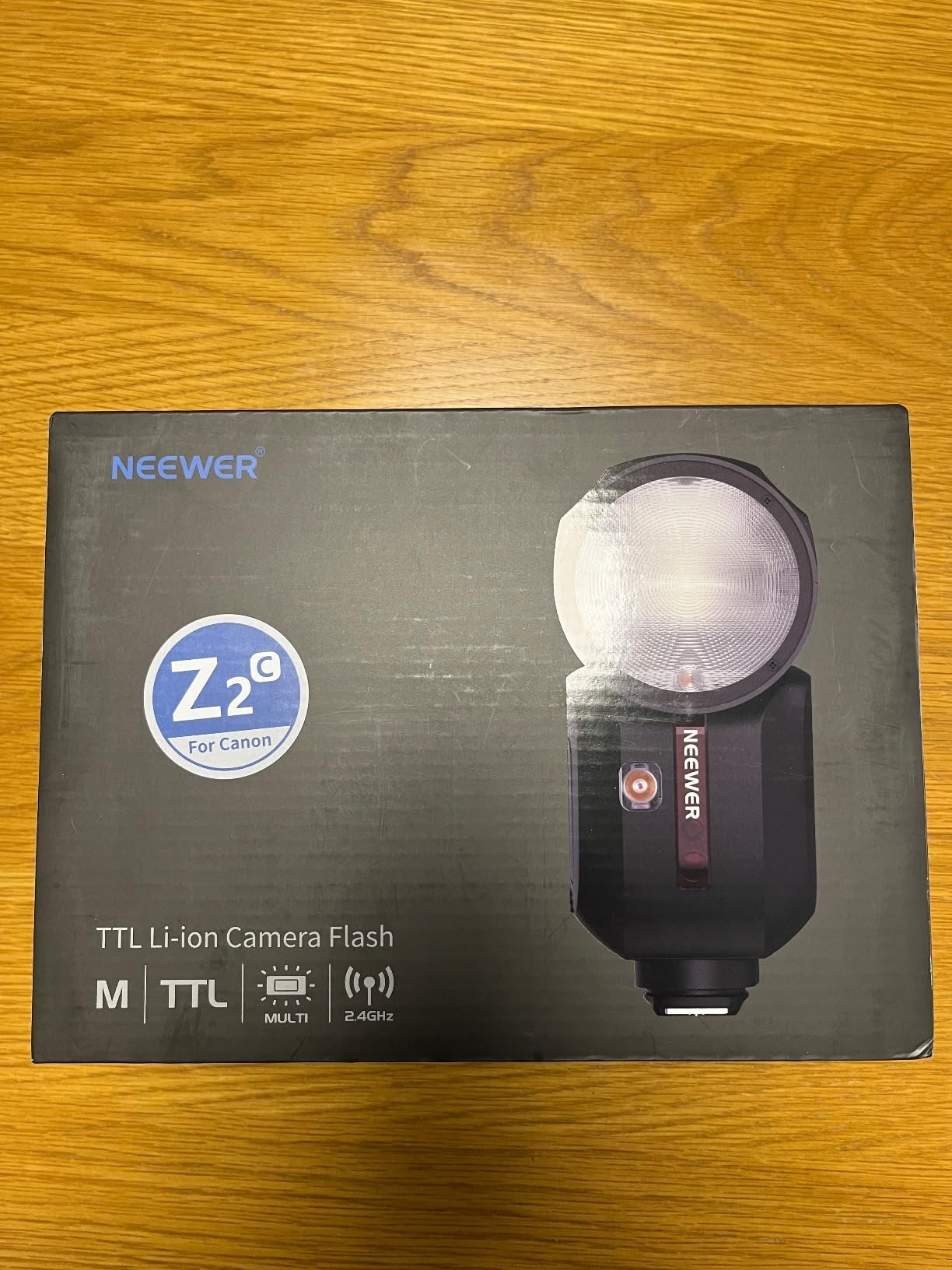 NEEWER Z2-C 2.4G TTL Round Head Flash Speedlite for Canon, Upgraded UI ...
