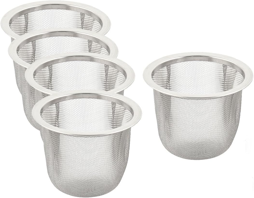 Amazon.com: uxcell 4pcs Stainless Steel Mesh Tea Leaves Stainer Teapot ...