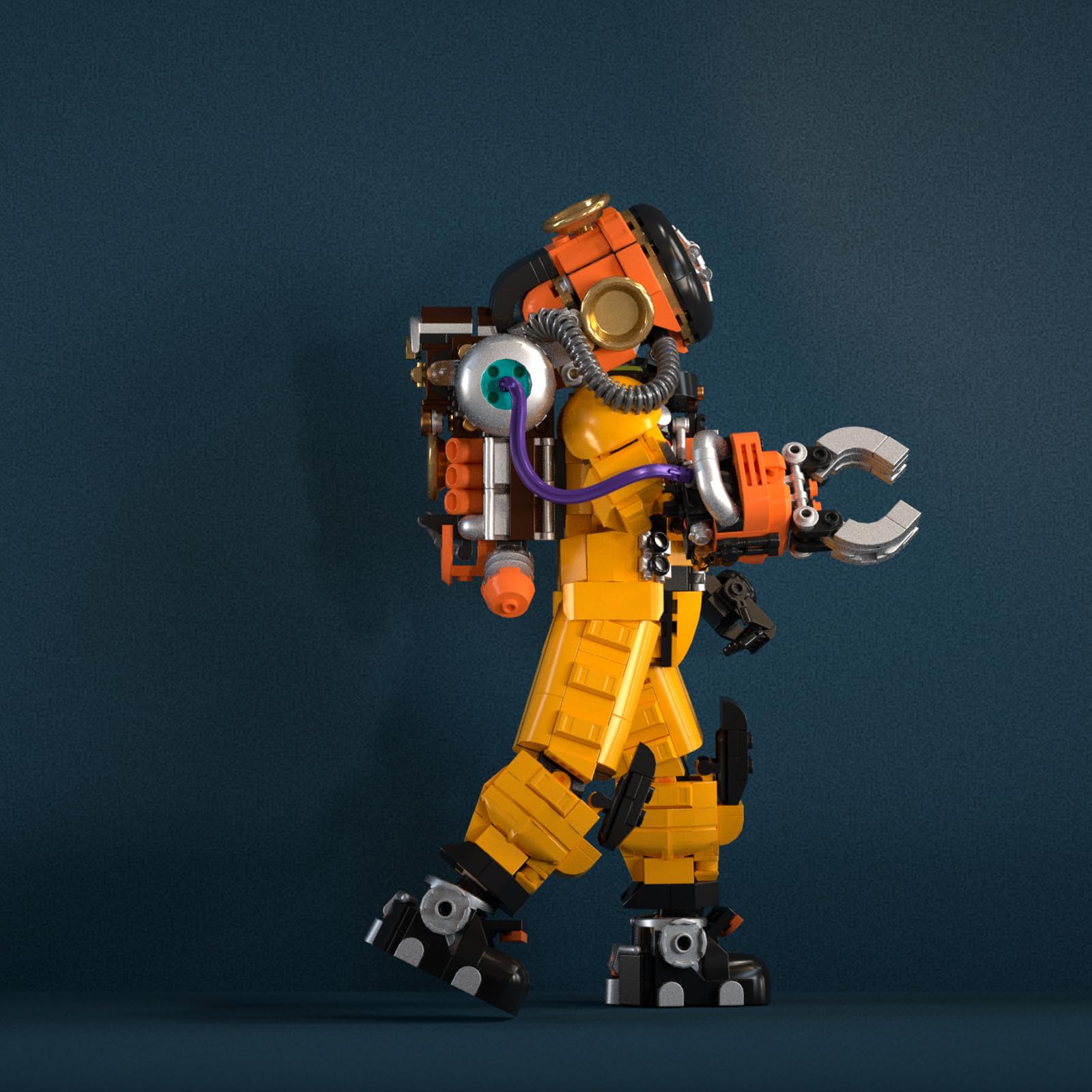 Snapklik.com : BEWTHU Steampunk Diver Building Set - 1000+ Piece ...