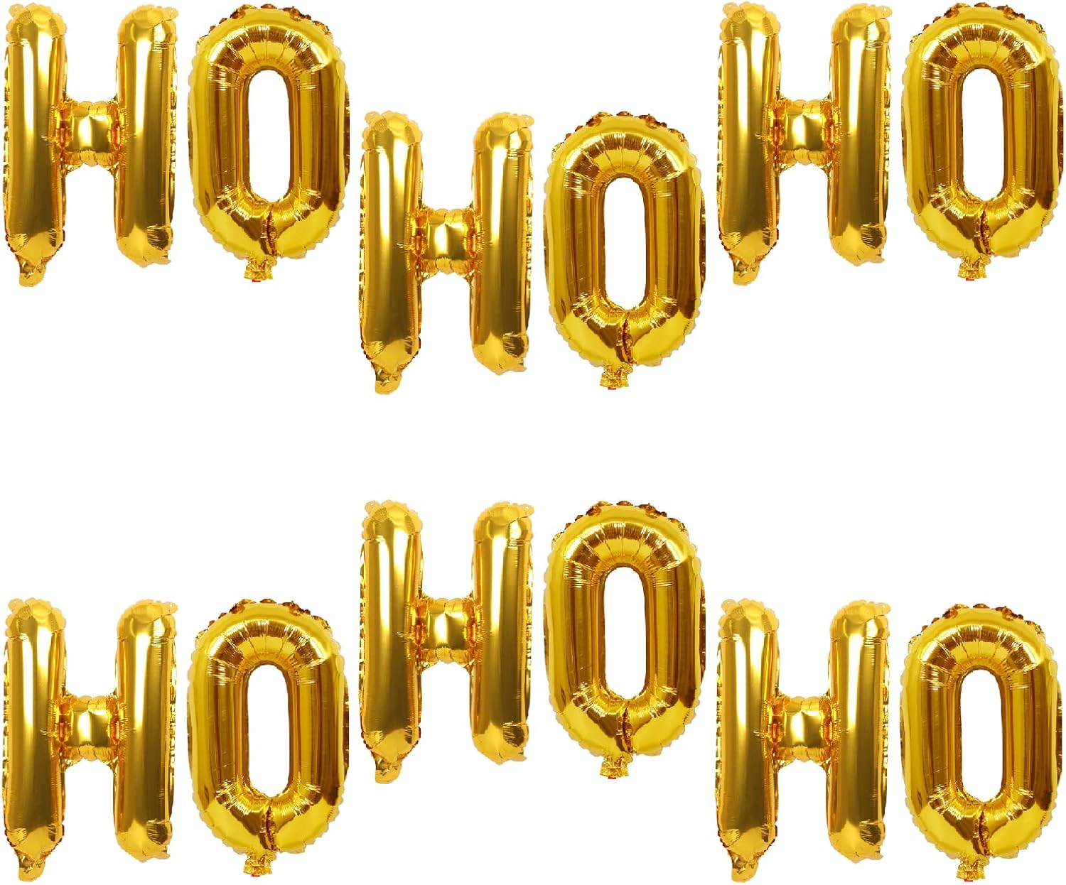 Amazon.com: ZURBAA Ho Ho Ho Banner Balloons - 16'' Christmas HOHOHO ...