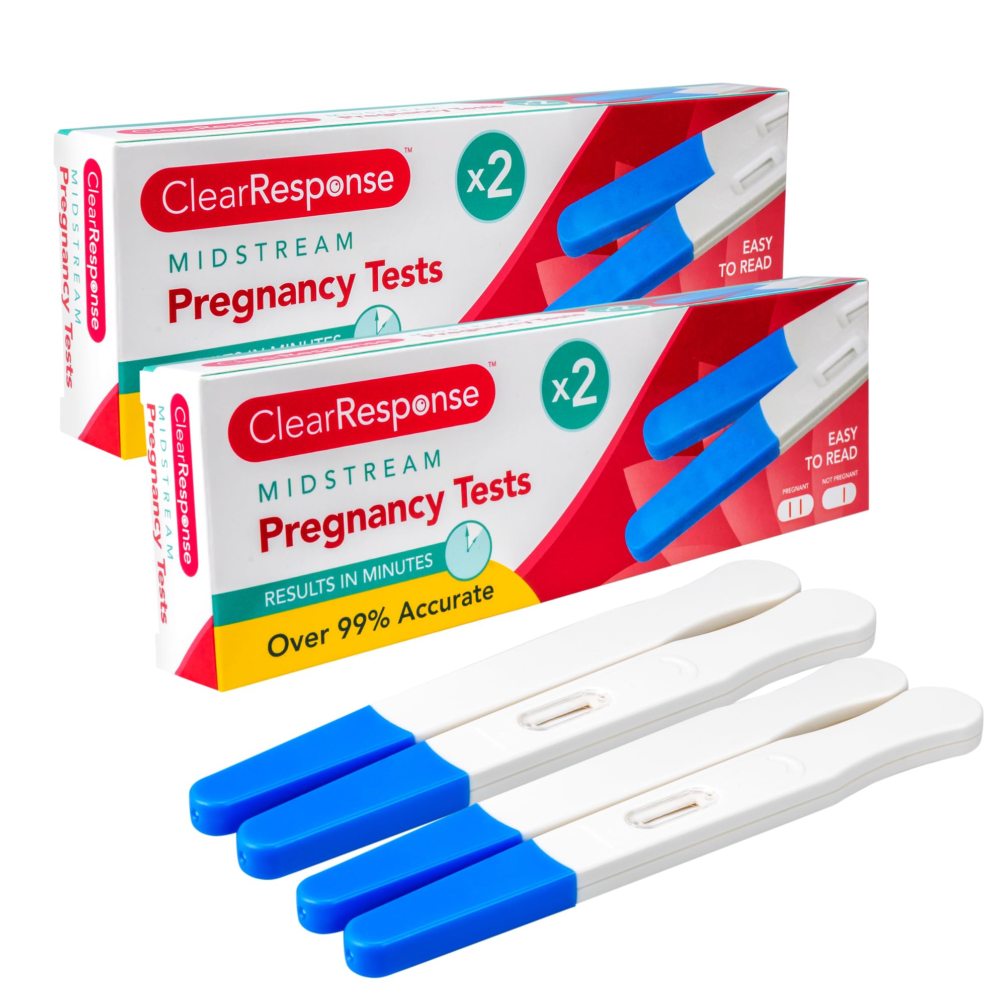 FERRIS | Pack of 4 Pregnancy Tests, Early Response Home Testing Kit ...