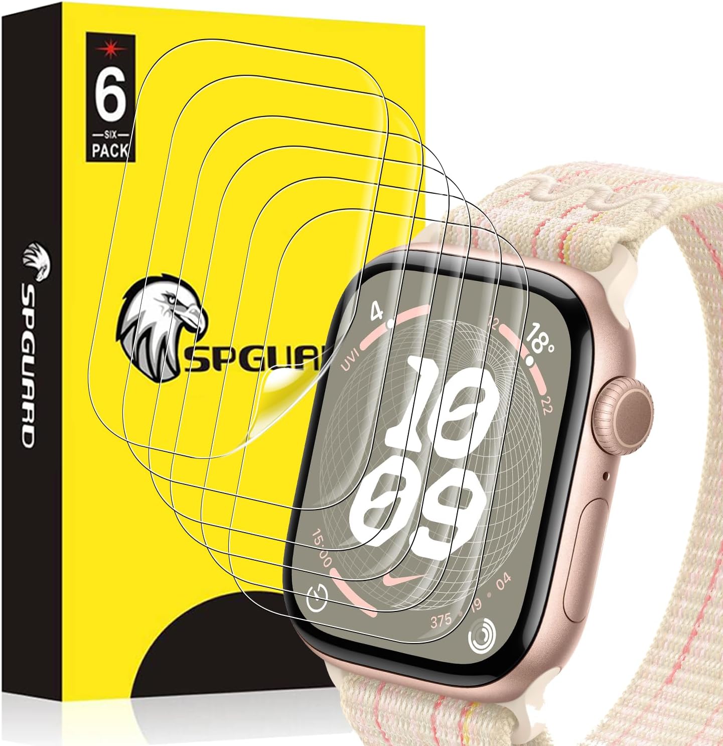 Amazon.com: LϟK [8 Pack] Designed for Apple Watch Series 10 42mm Screen ...