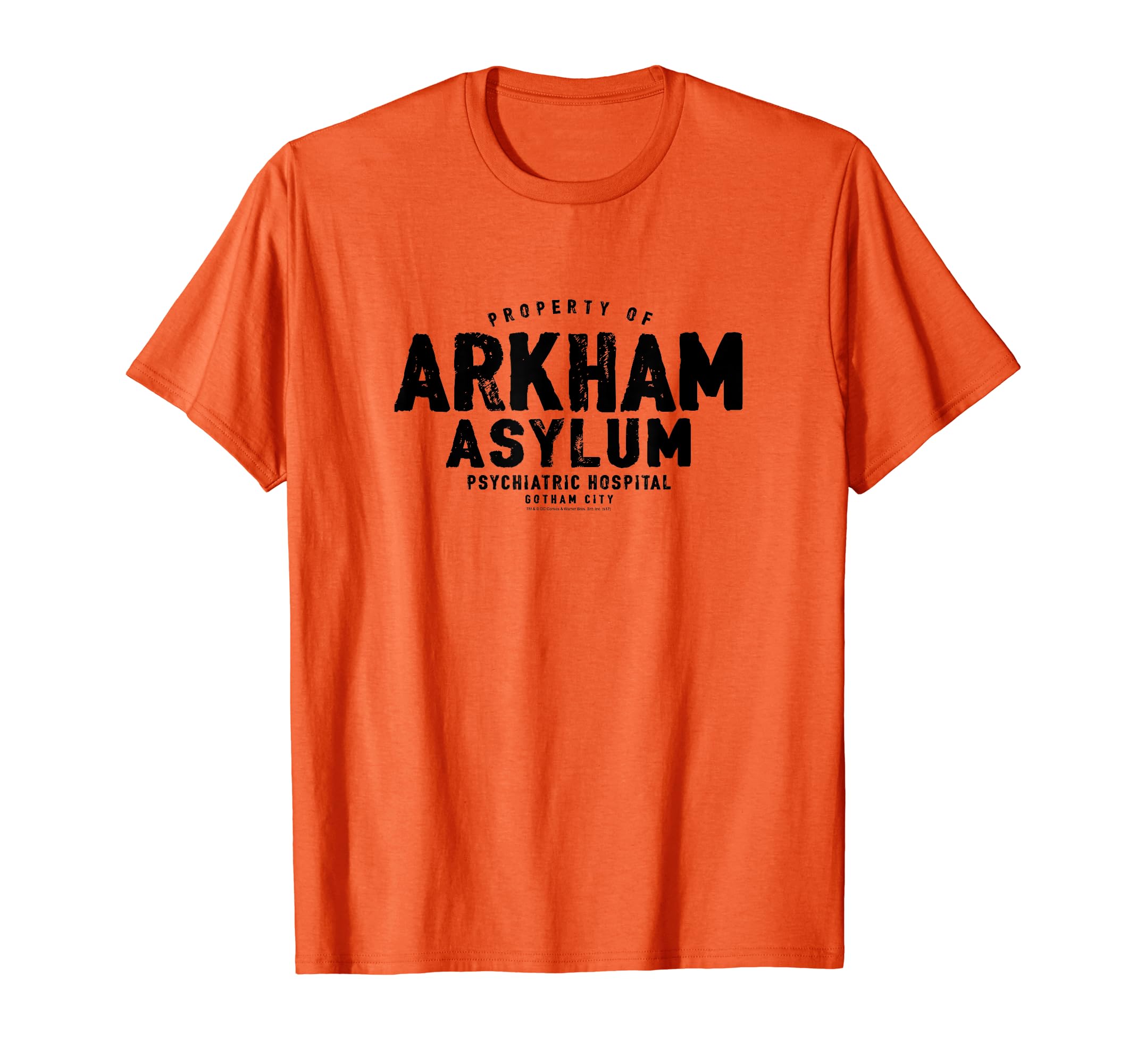 Amazon.com: Batman Property of Arkham Asylum T-Shirt : Clothing, Shoes ...