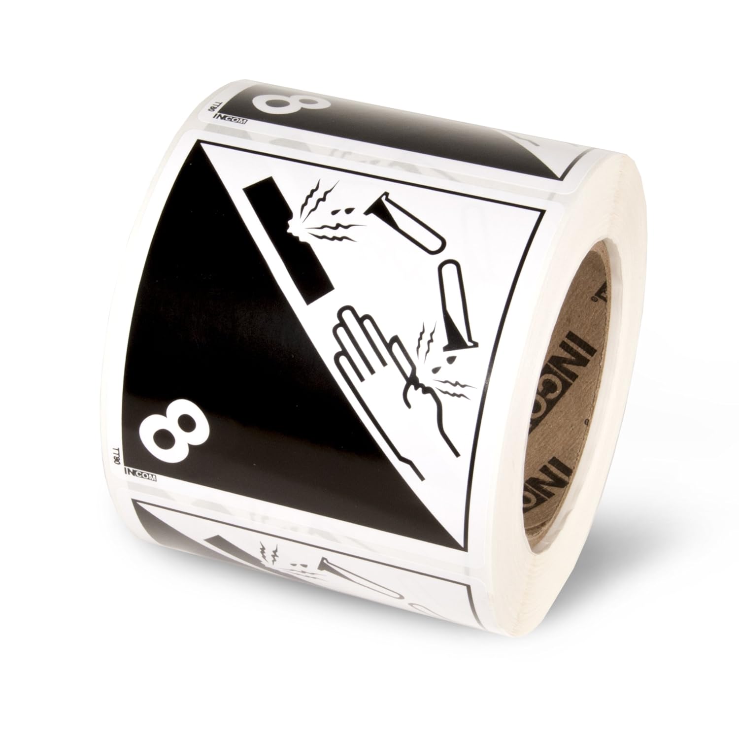 INCOM Manufacturing: TDG Shipping Labels, Corrosives Class 8, 4"x 4 ...