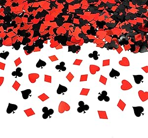 Casino Poker Confetti Night Club Party Casino Party Metallic Foil Table ...