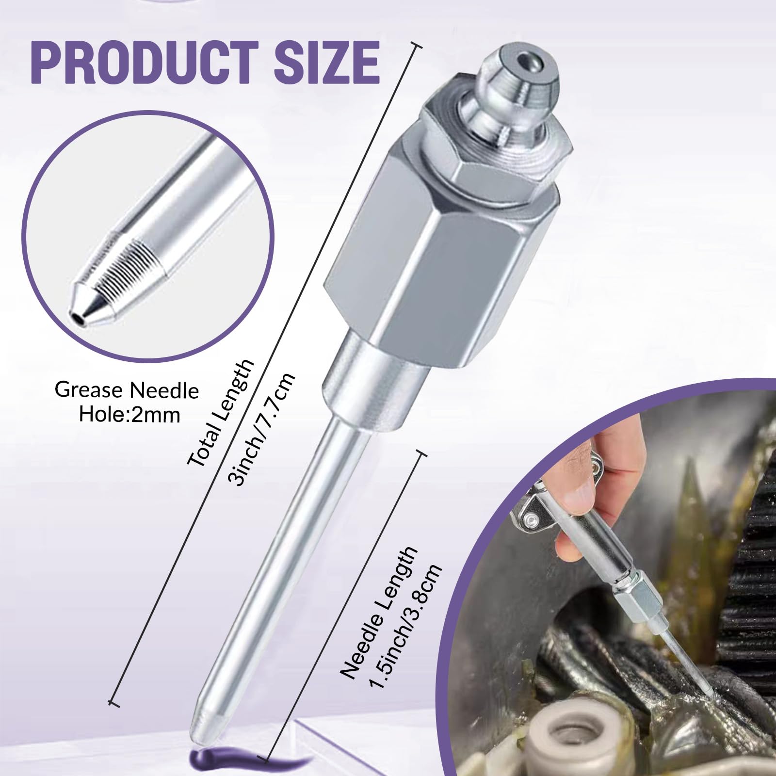 Snapklik.com : Grease Gun Accessory Kit,includes Grease Needle ...