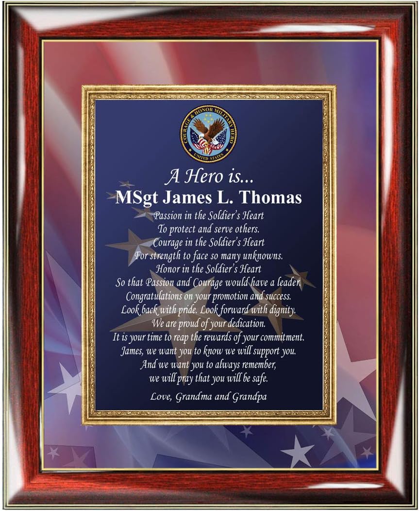 Amazon.com - Personalized Military Frame Promotion Service Award USAF ...