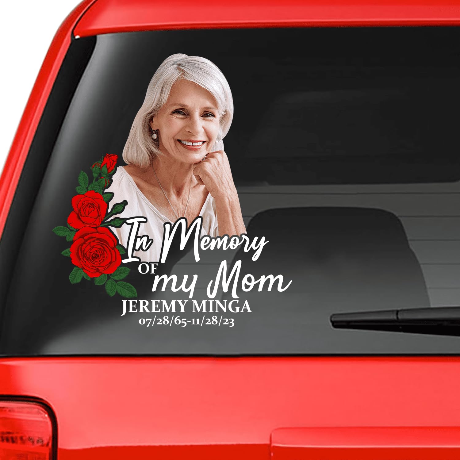 Amazon.com - in Memory of Personalized Memorial Decals. Loss of Loved ...