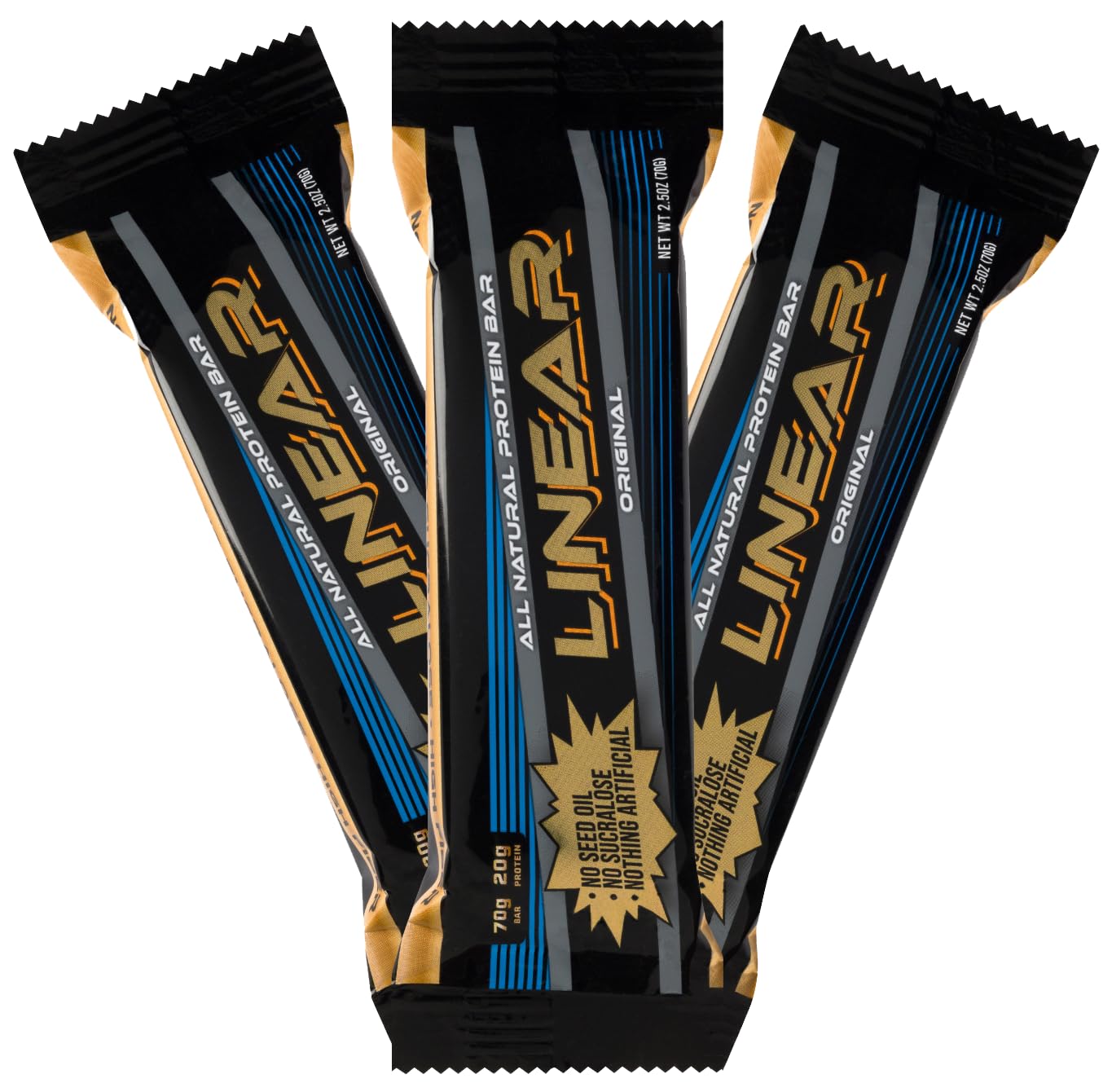 Amazon.com : Linear Protein Bar, Chocolate Peanut Butter Caramel Flavor ...