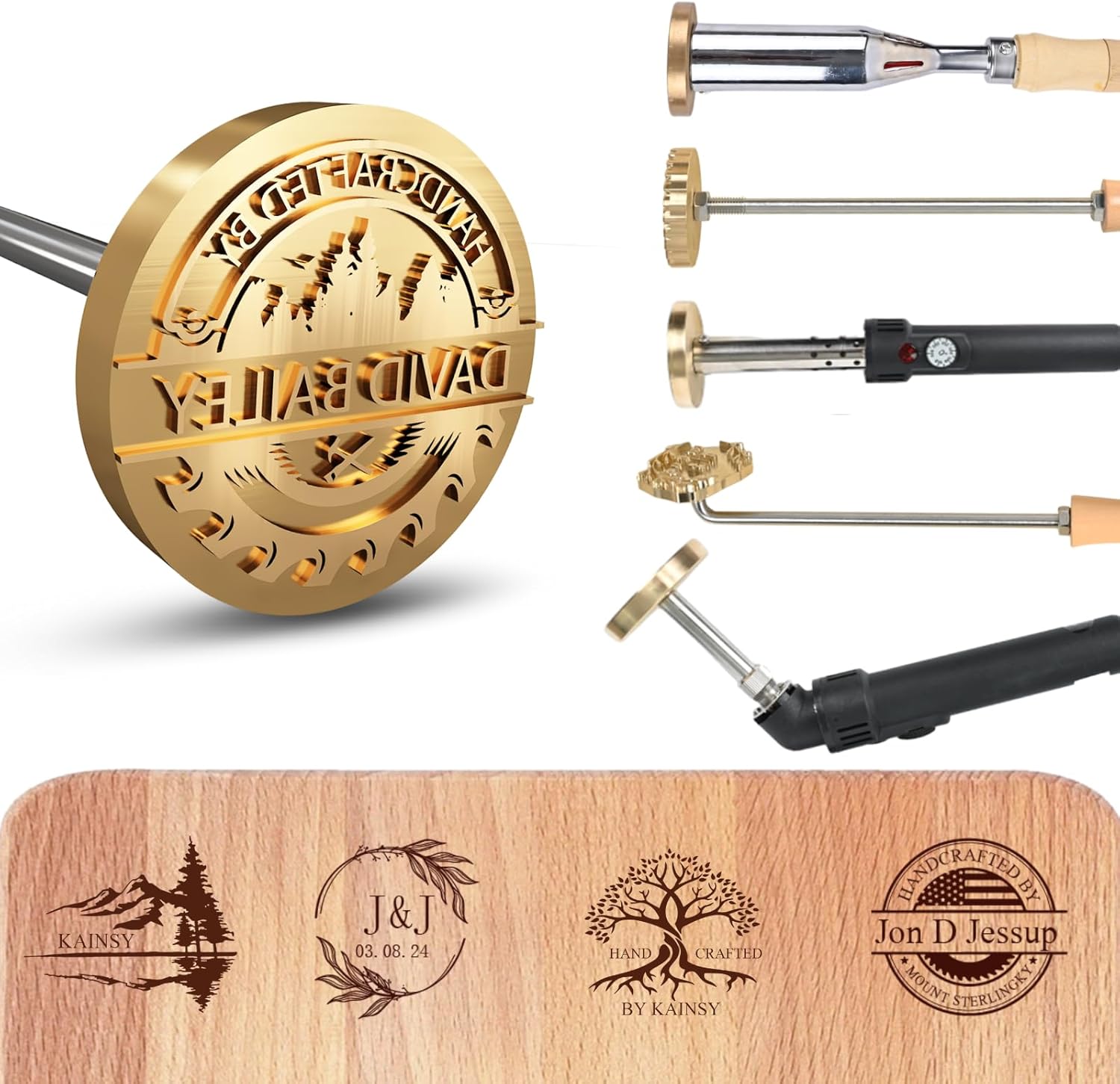 Amazon.com: KAINSY Custom Branding Iron for Wood - Electric Branding Irons Personalized Wood ...