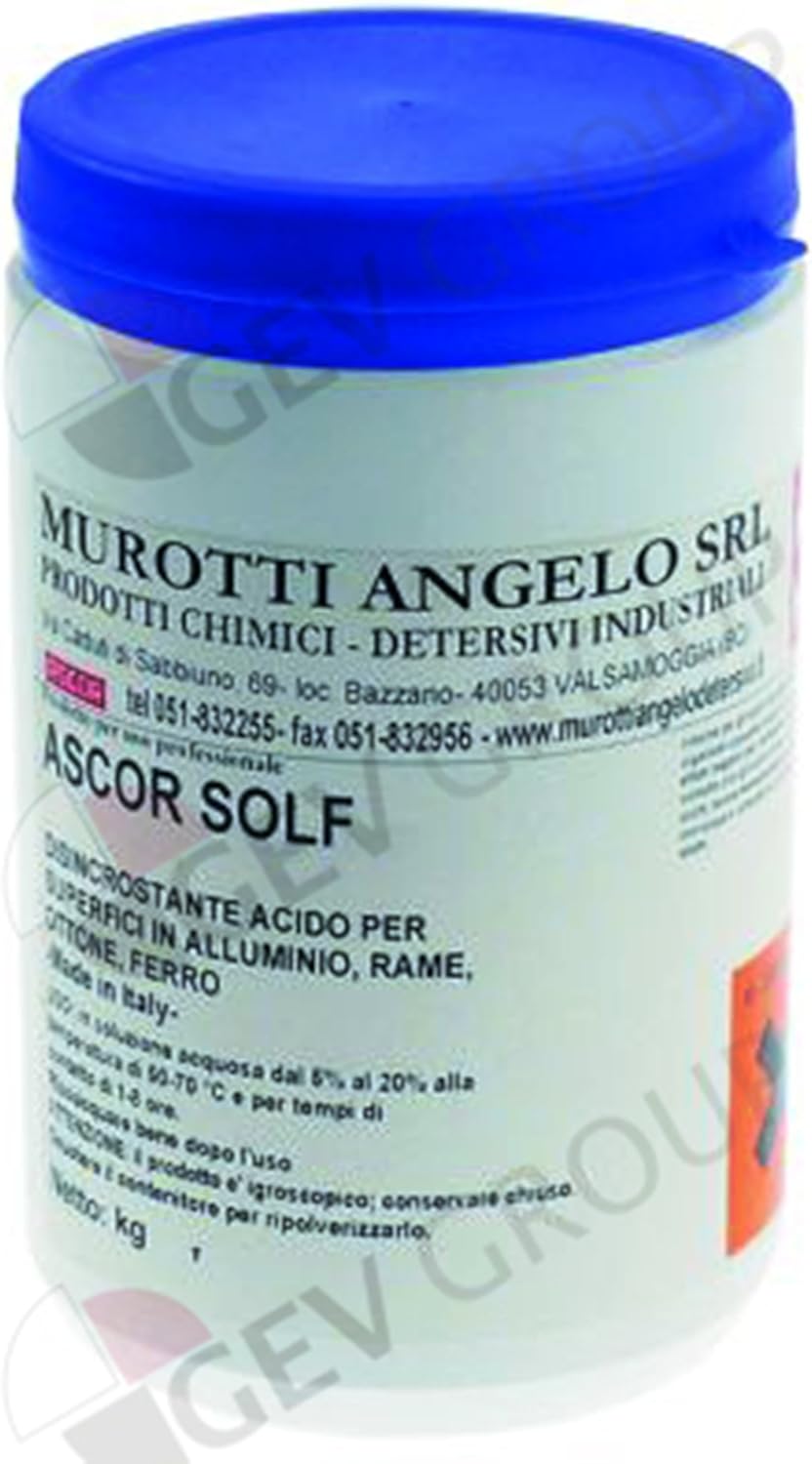 Ascor Détartrant SOLF - Contenu : 1 kg - Pour lave-vaisselle et machine ...