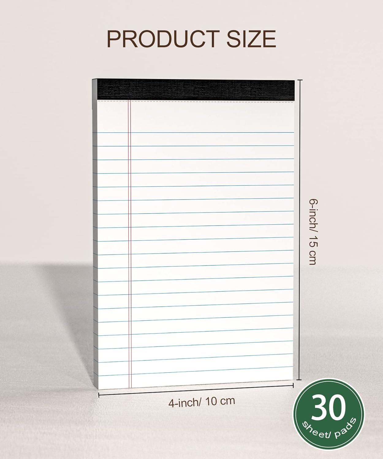 Bloc de notas legales de 4 x 6 pulgadas, bloc de notas pequeñas con ...