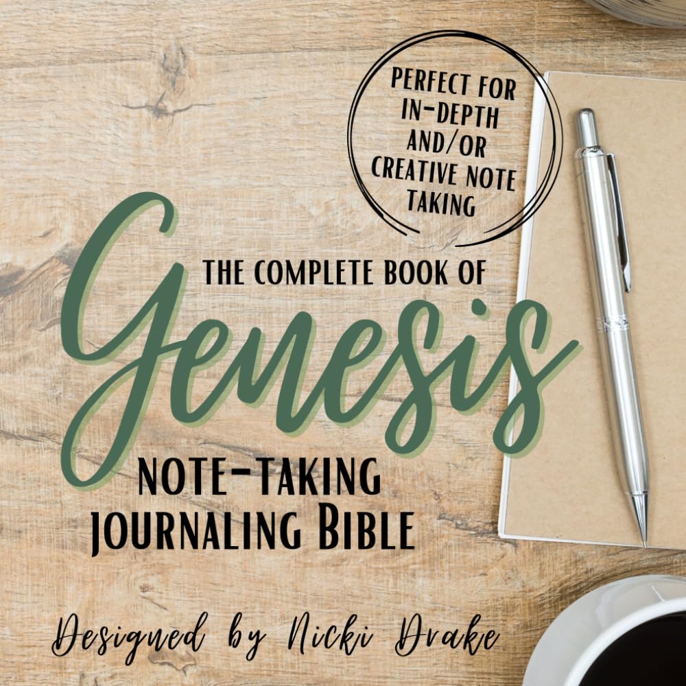 The Complete Book of Genesis: Note-taking Journaling Bible: Drake ...