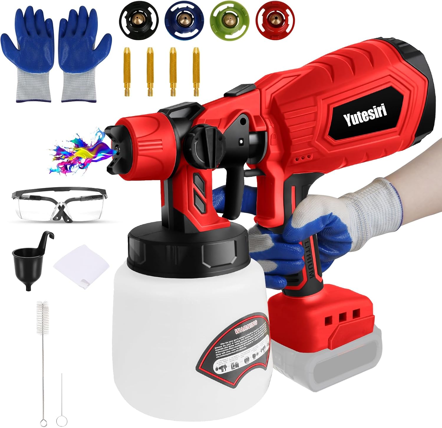 Amazon.com : Cordless Paint Sprayer for Milwaukee 18V Max Battery ...
