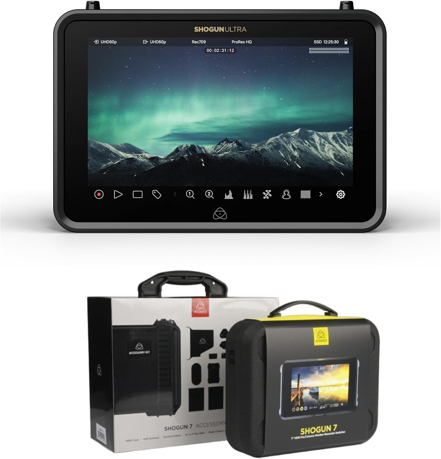 Amazon.com : Atomos Shogun Ultra 7-Inch HDR Monitor-Recorder 8K Raw ...