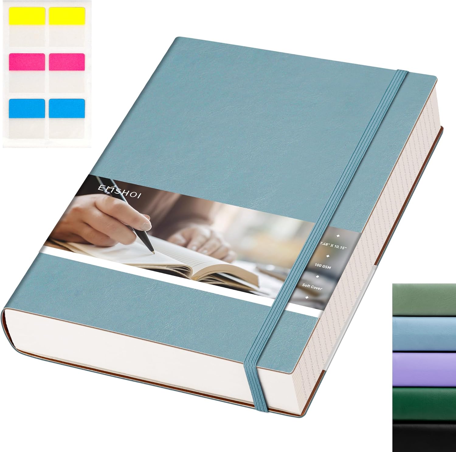 Amazon.com : EMSHOI Large Lined Journal Notebook - 400 Pages 7.48" x 10 ...