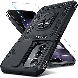 Amazon.com: Janmitta Compatible with Samsung Galaxy A26 5G Case Built in Slide Camera Lens Cover ...