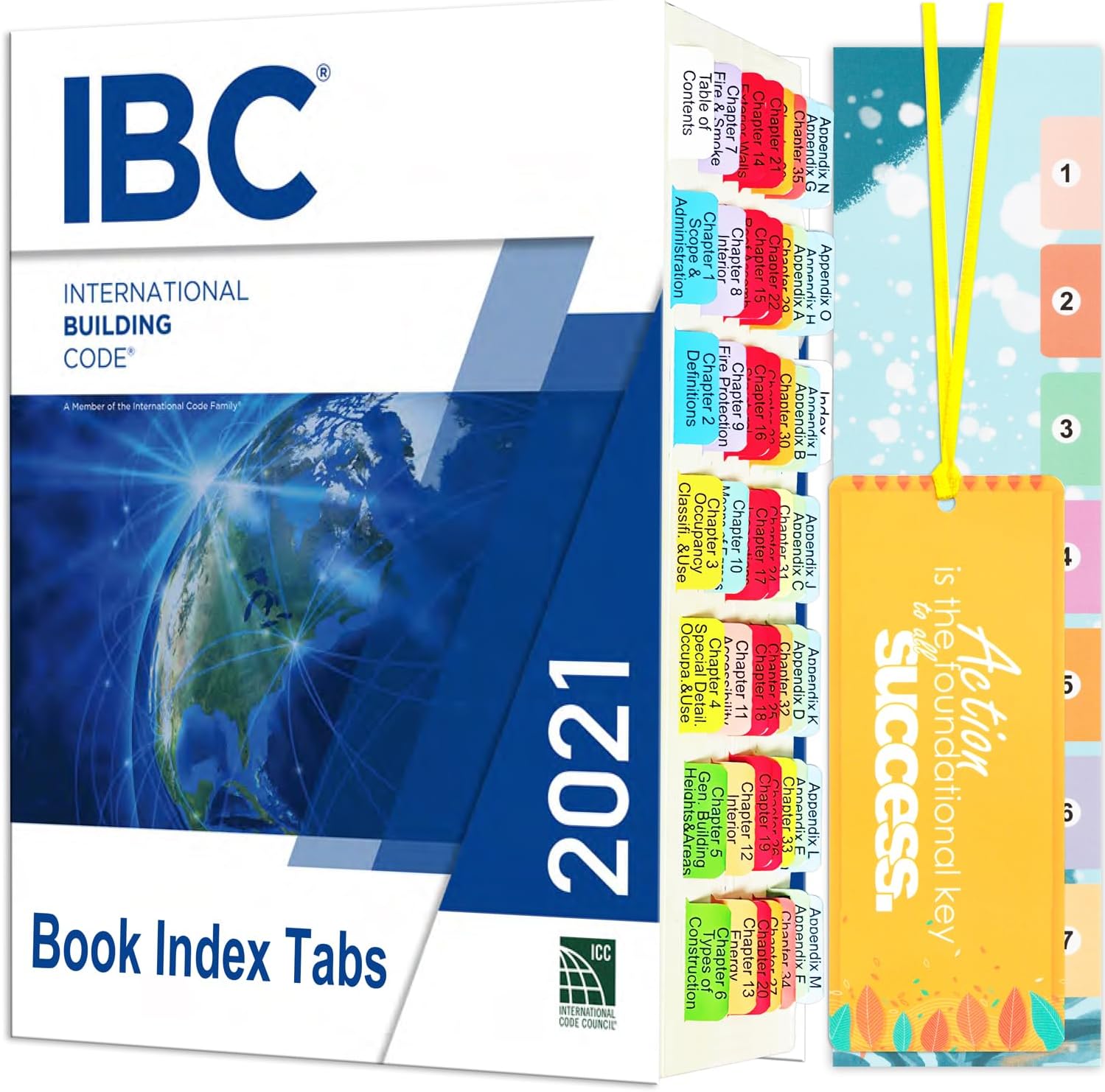 Amazon.com : Book Tabs for The International Building Code 2021, 52 Color-Coded tabs for The IBC ...
