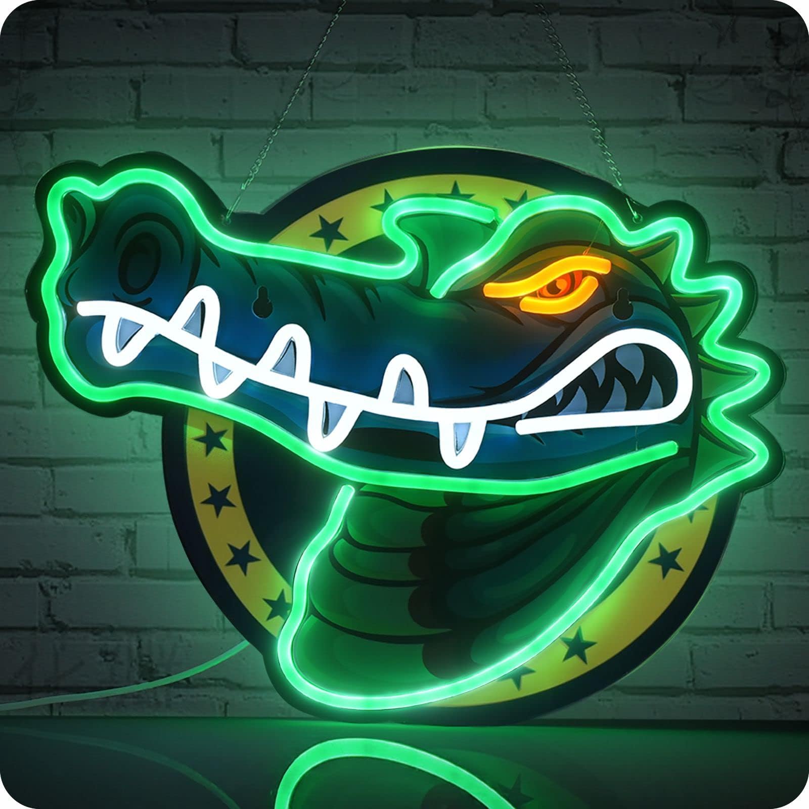 Amazon.com: Venicor Beware Alligator Sign - 8 x 12 Inches - Aluminum ...