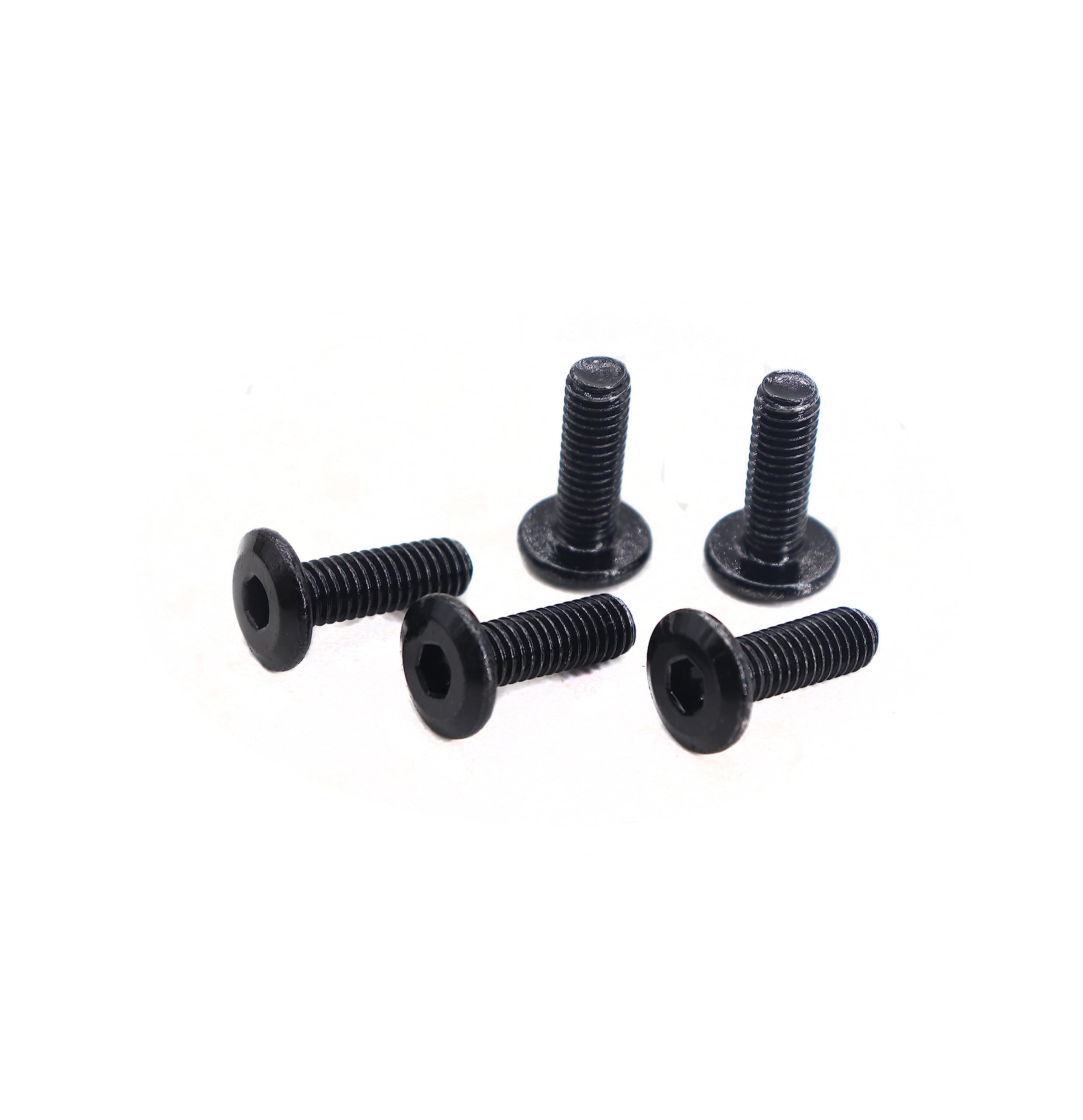 Snapklik.com : binifiMux 20pcs M6 X 15mm Black Rivet Countersunk Socket ...