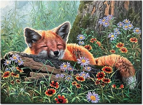 Amazon.com: Fun Fox AnimalWooden Jigsaw Puzzles for Active Thinking ...