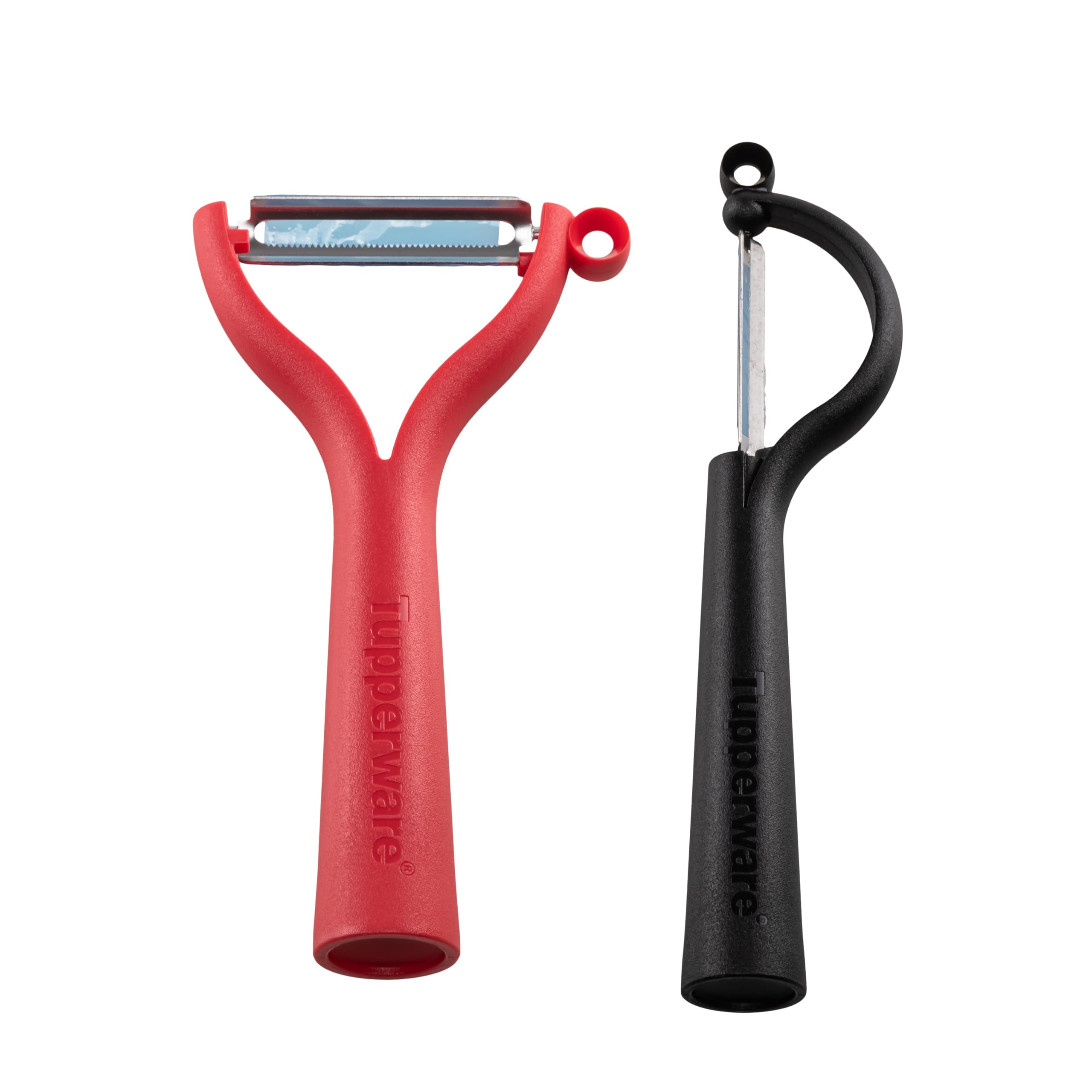 Tupperware Universal Peeler Red + Peelfix Black (Includes Orange Peeler ...