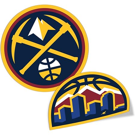 Amazon.com: Denver Nuggets NBA Officially Licensed Sticker Vinyl Decal ...