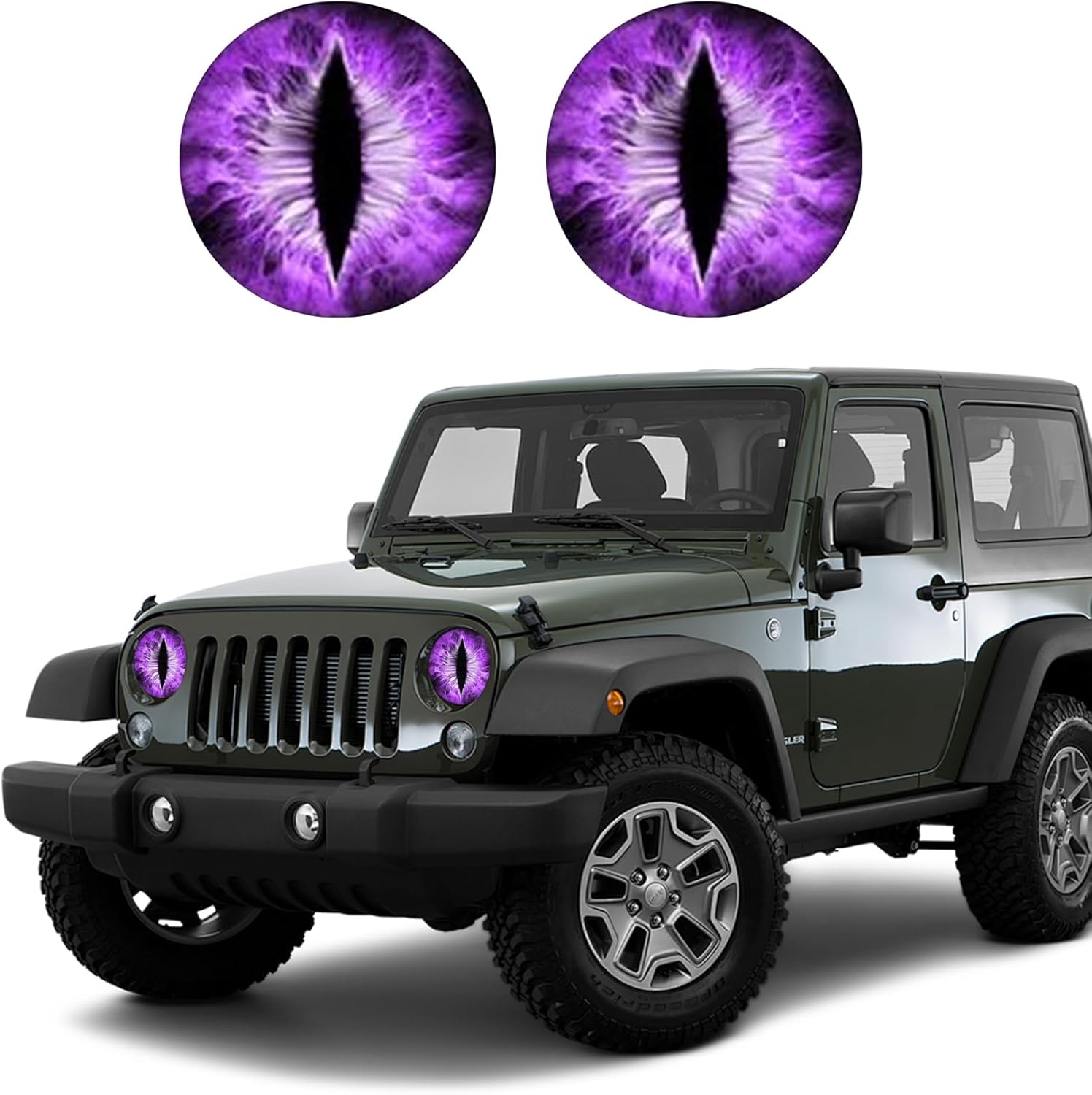 Amazon.com: PACLVIO 2PCS Beast Eyes Headlight Decals, 3D Stereo Eyes ...