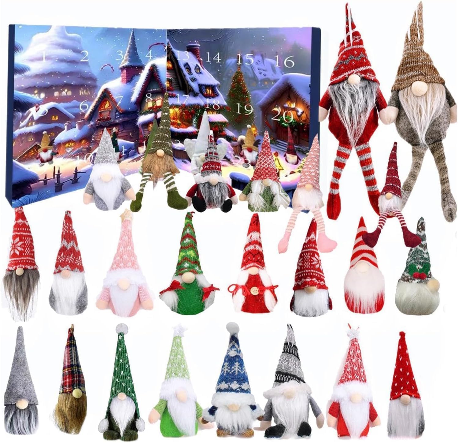 Christmas Gnome 24 Pieces Advent Calendar 2025, Gonks Countdown To ...