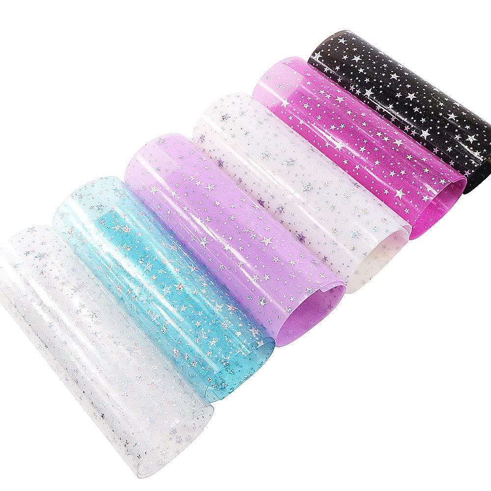 Lumoony 5 Sheets 5 Styles A4 Transparent Holographic Overlay Lamination ...