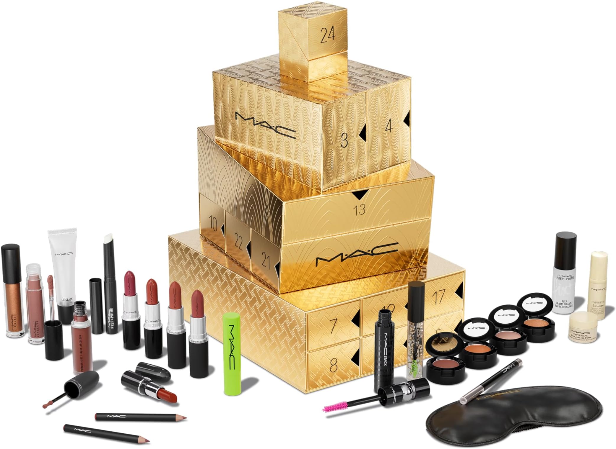 Amazon.com : MAC 24k Holiday Makeup Kit, 24 Piece Set : Beauty ...