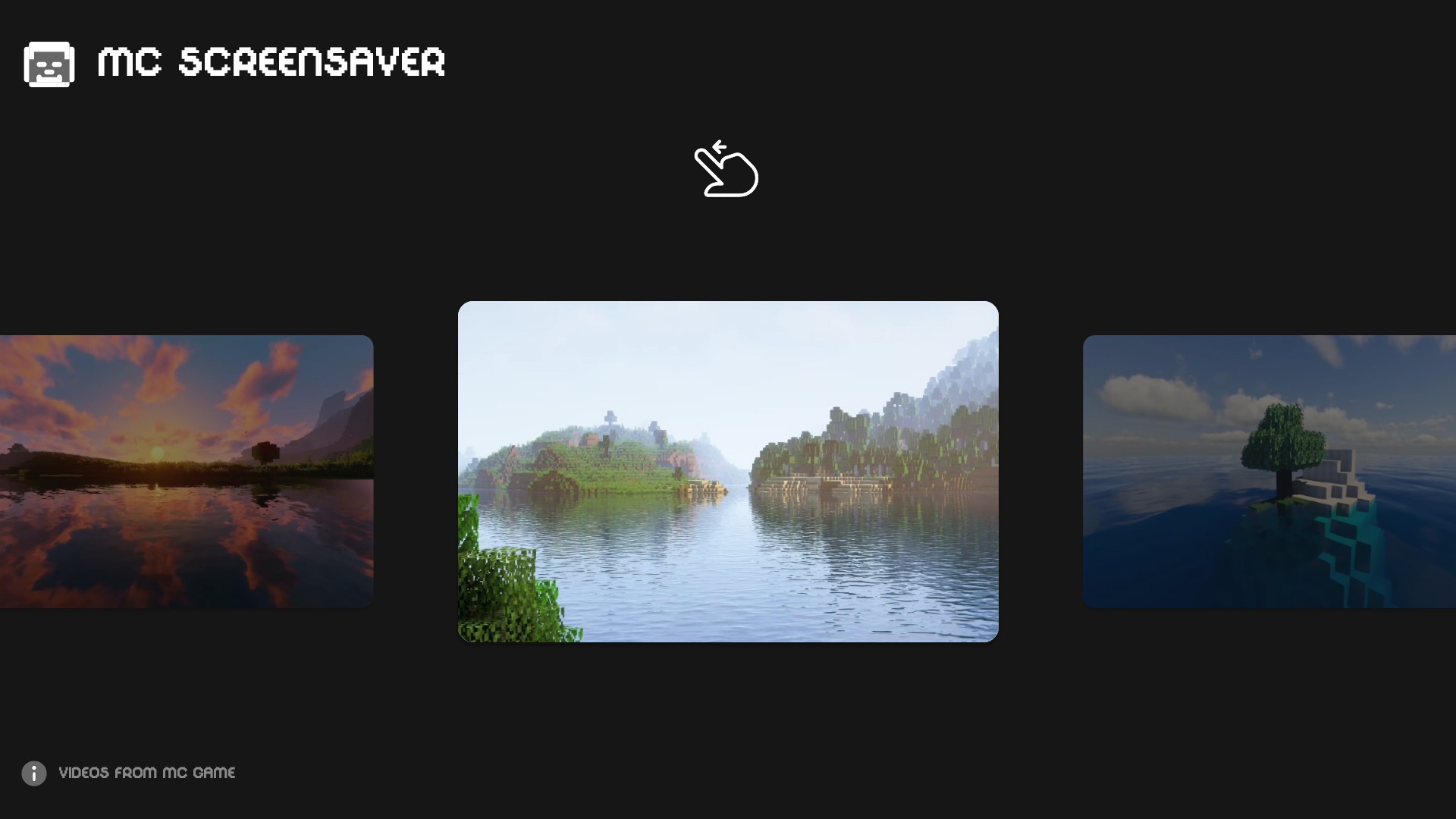 Screensaver 3D Block Craft | MC Block Craft Screensaver. Pixelart 8Bit ...