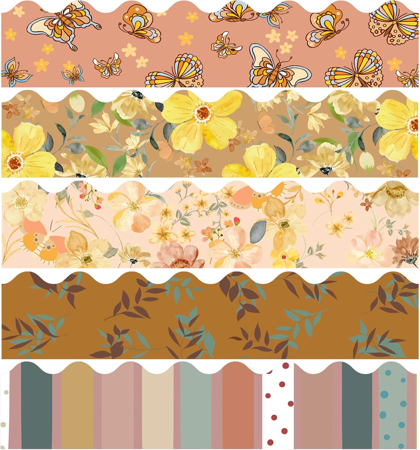 Amazon.com: Starboling Bulletin Board Borders,90 Feet Borders Classroom ...