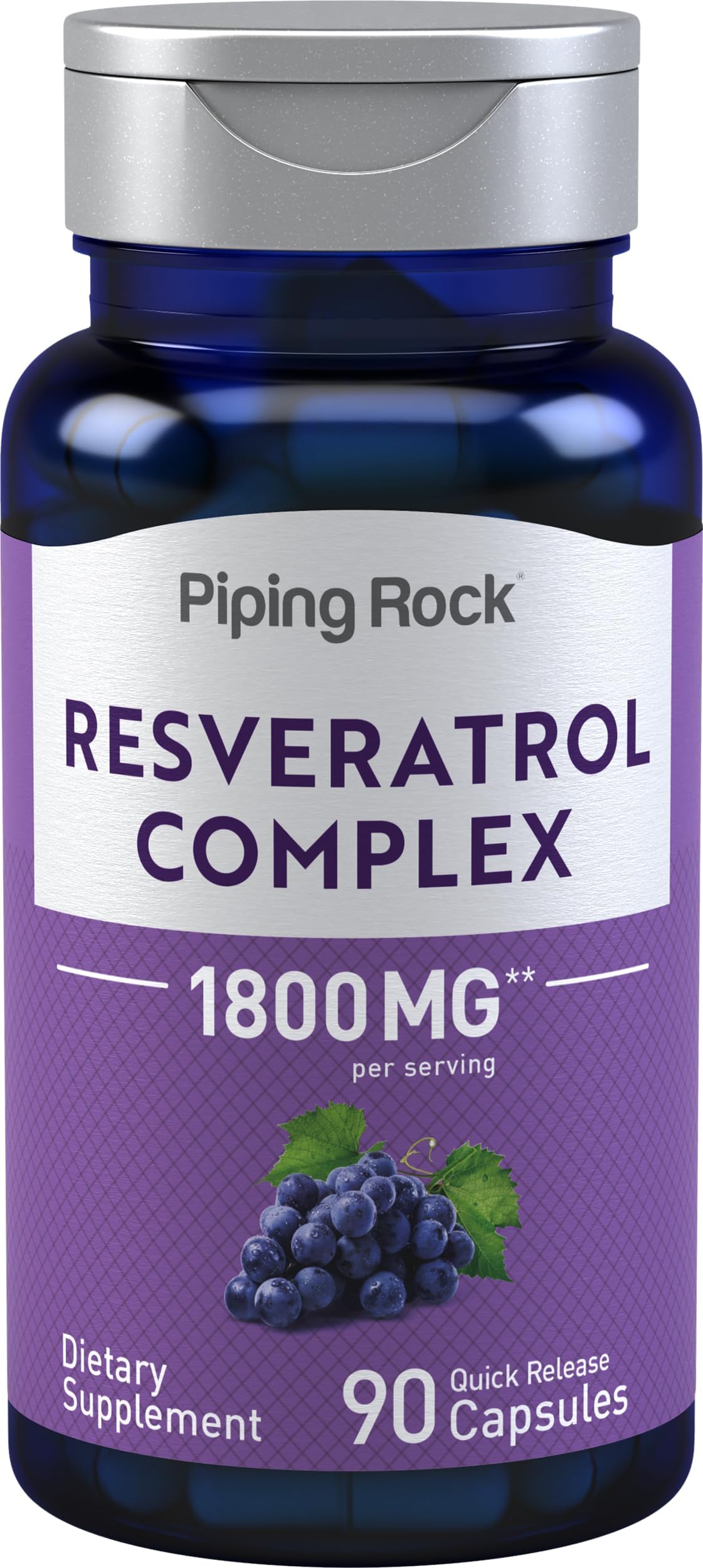 Amazon.com: 21st Century Resveratrol Red Wine Extract Capsules, 90Count ...