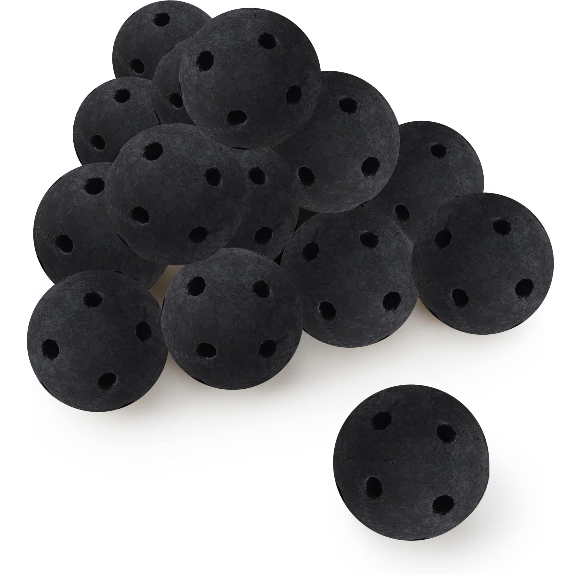 Amazon.com : PEMIDA Ceramic Fire Balls-3 Inch Set of 15 Round Fire ...