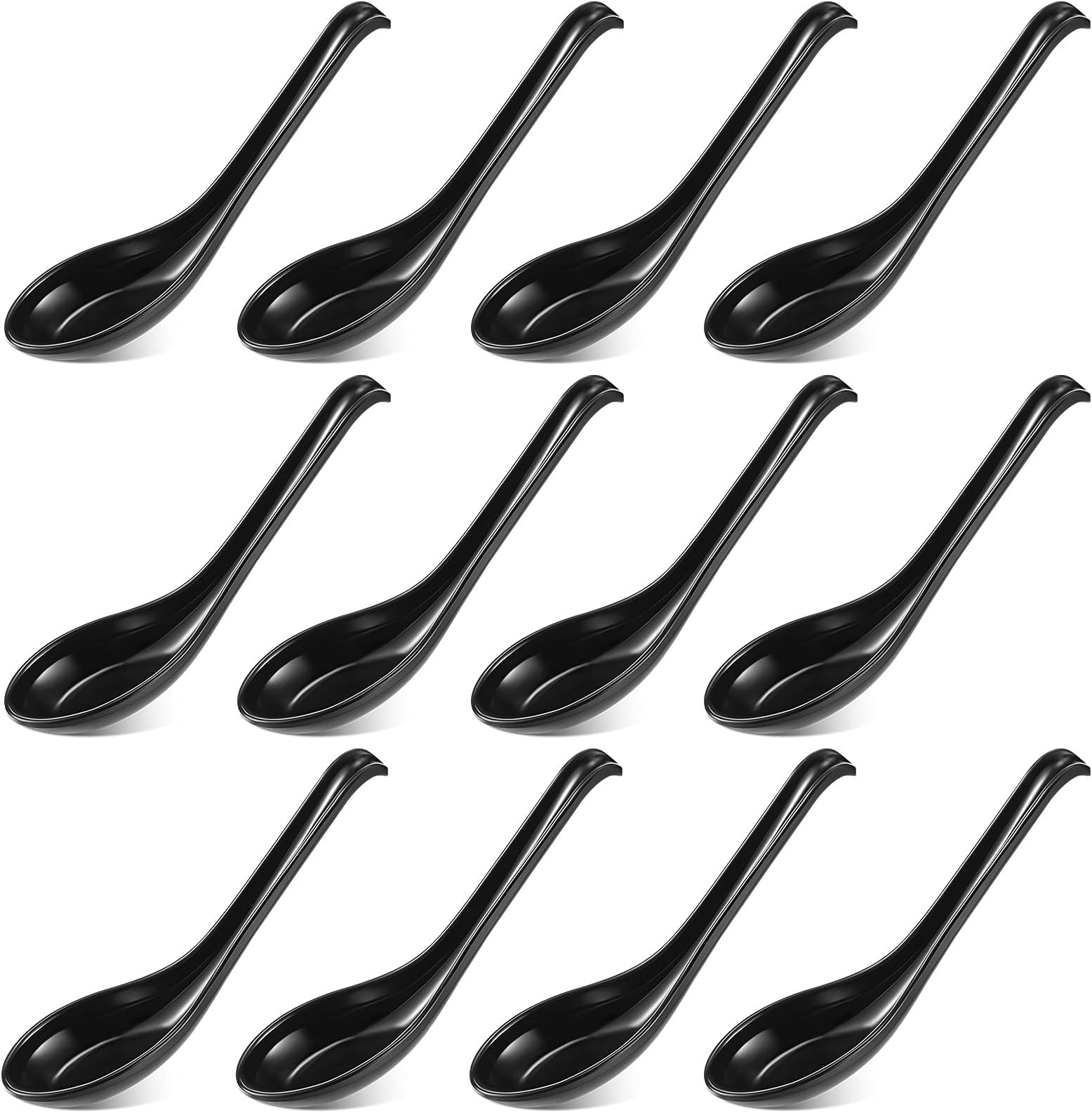 Amazon.com: Hiware 12-piece Asian Soup Spoons, Rice Spoons, Chinese Won ...