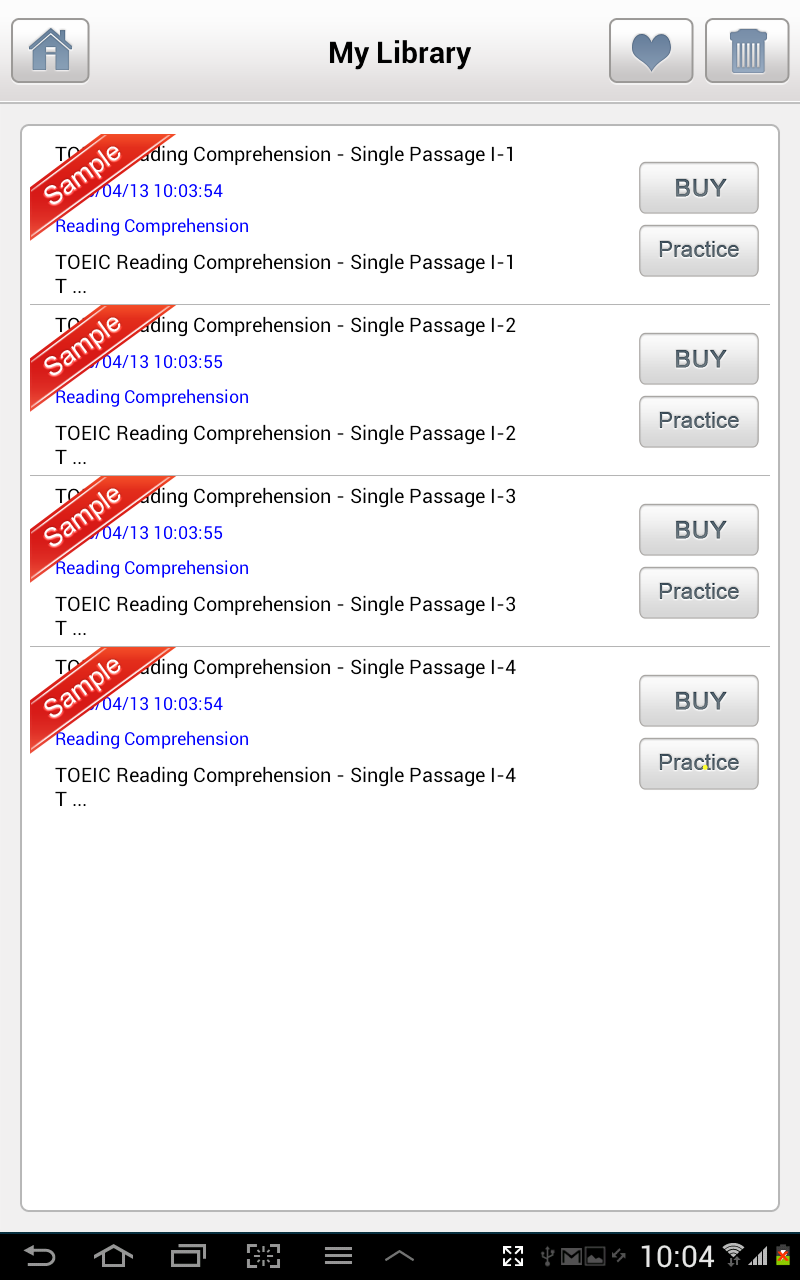 Toeic Reading - Aplicativo na Amazon Appstore