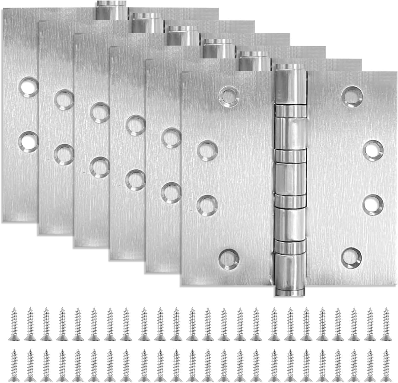 Hommyzone Heavy Duty Hinges,304 Stainless Steel Door Hinges 4-1/2 Inch ...