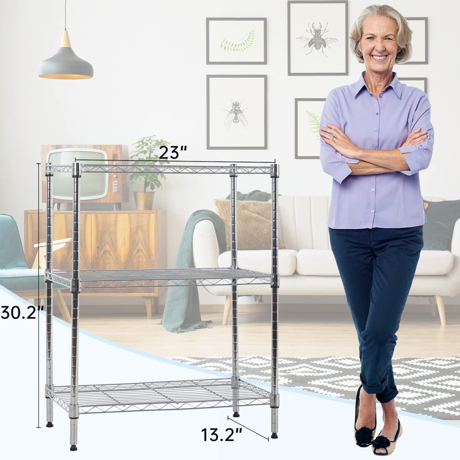 Snapklik.com : BestOffice 23Lx132Wx302H Adjustable Metal Storage ...