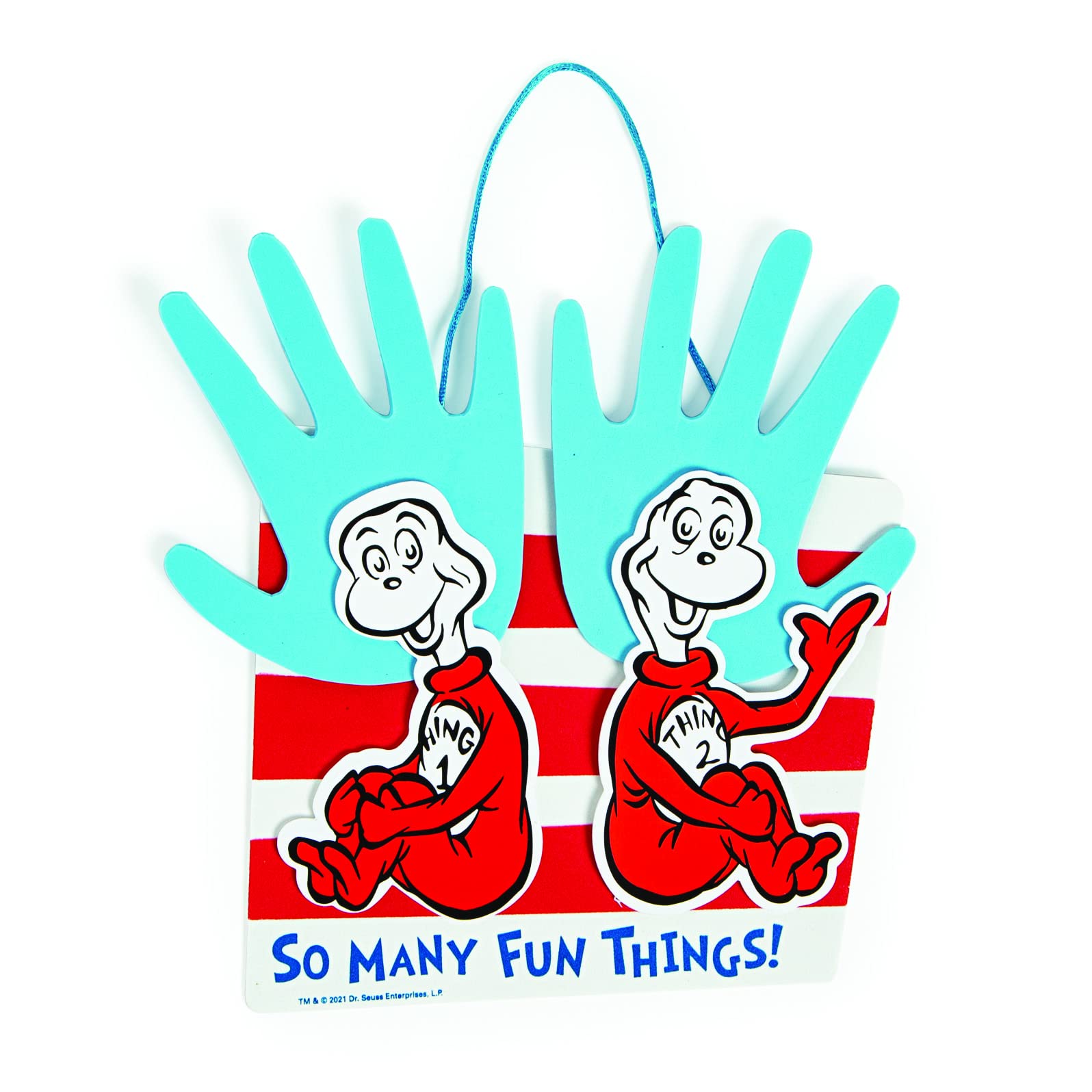 Buy Fun Express Dr. Seuss Thing 1 & Thing 2 Handprint Craft Kit - Makes ...