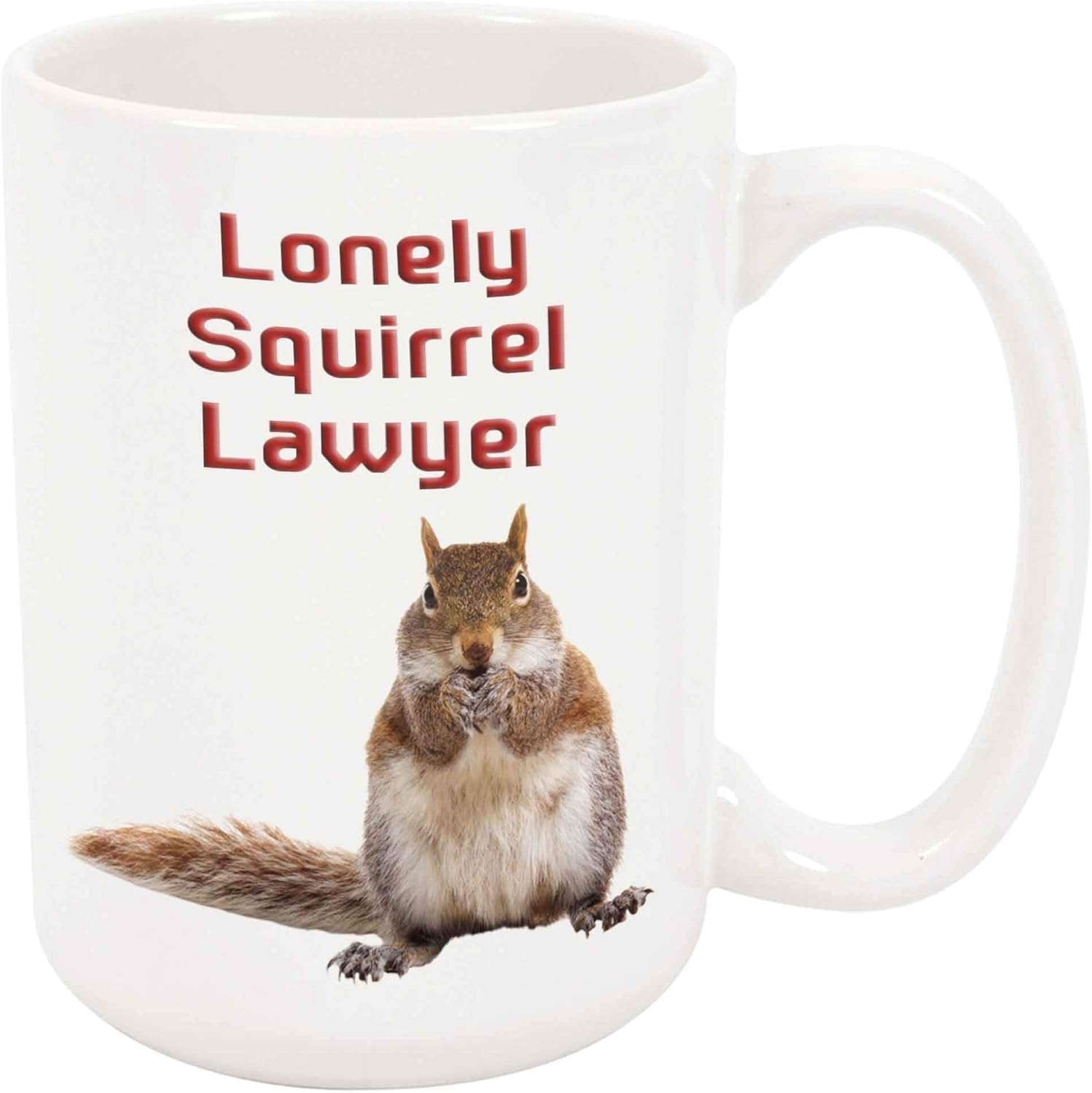 Amazon.com: Lonely Squirrel Lawyer Coffee Mug - Funny/Unique/Cute ...