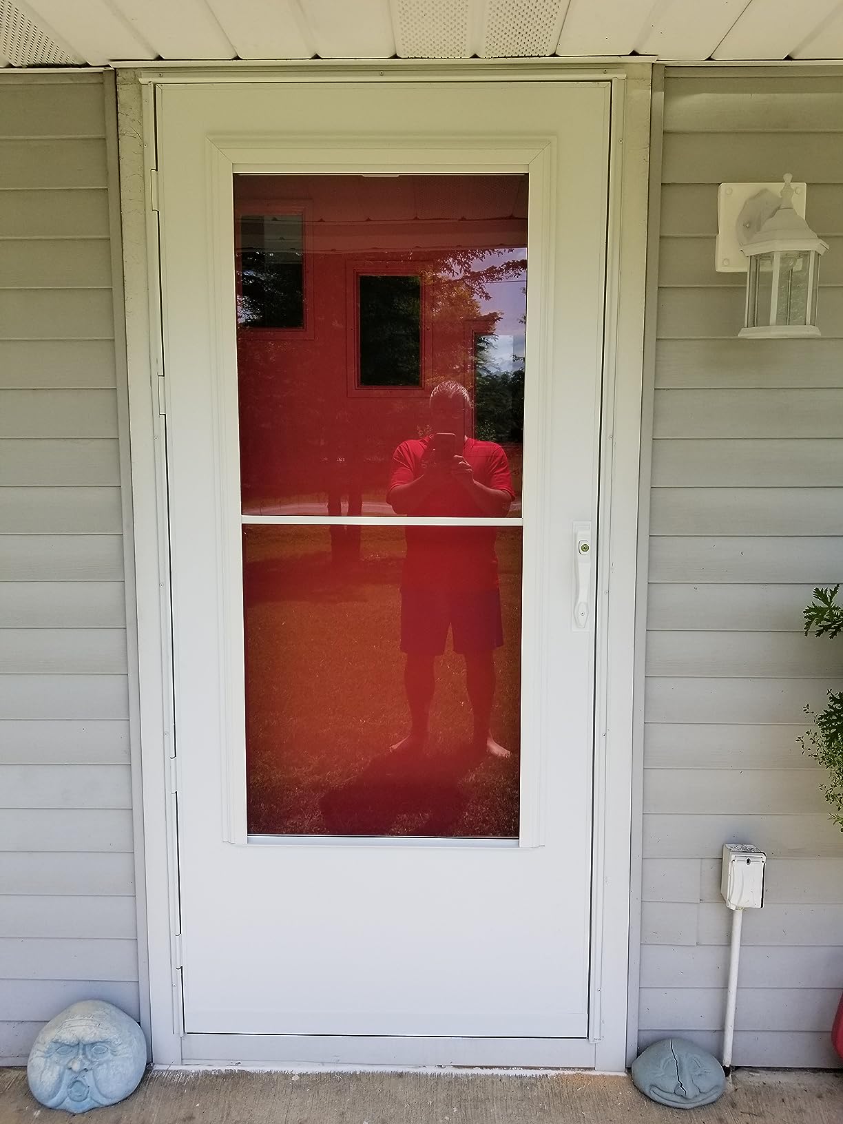 Larson Certified Storm Door Push-Button Heavy-Duty Latch with Key ...