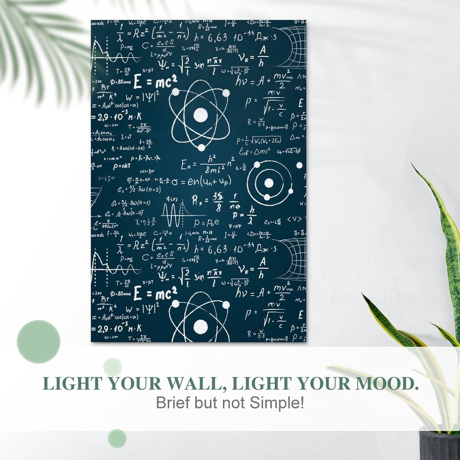 Physical Mathematics Science Formula Self Adhesive Poster Prints Wall ...