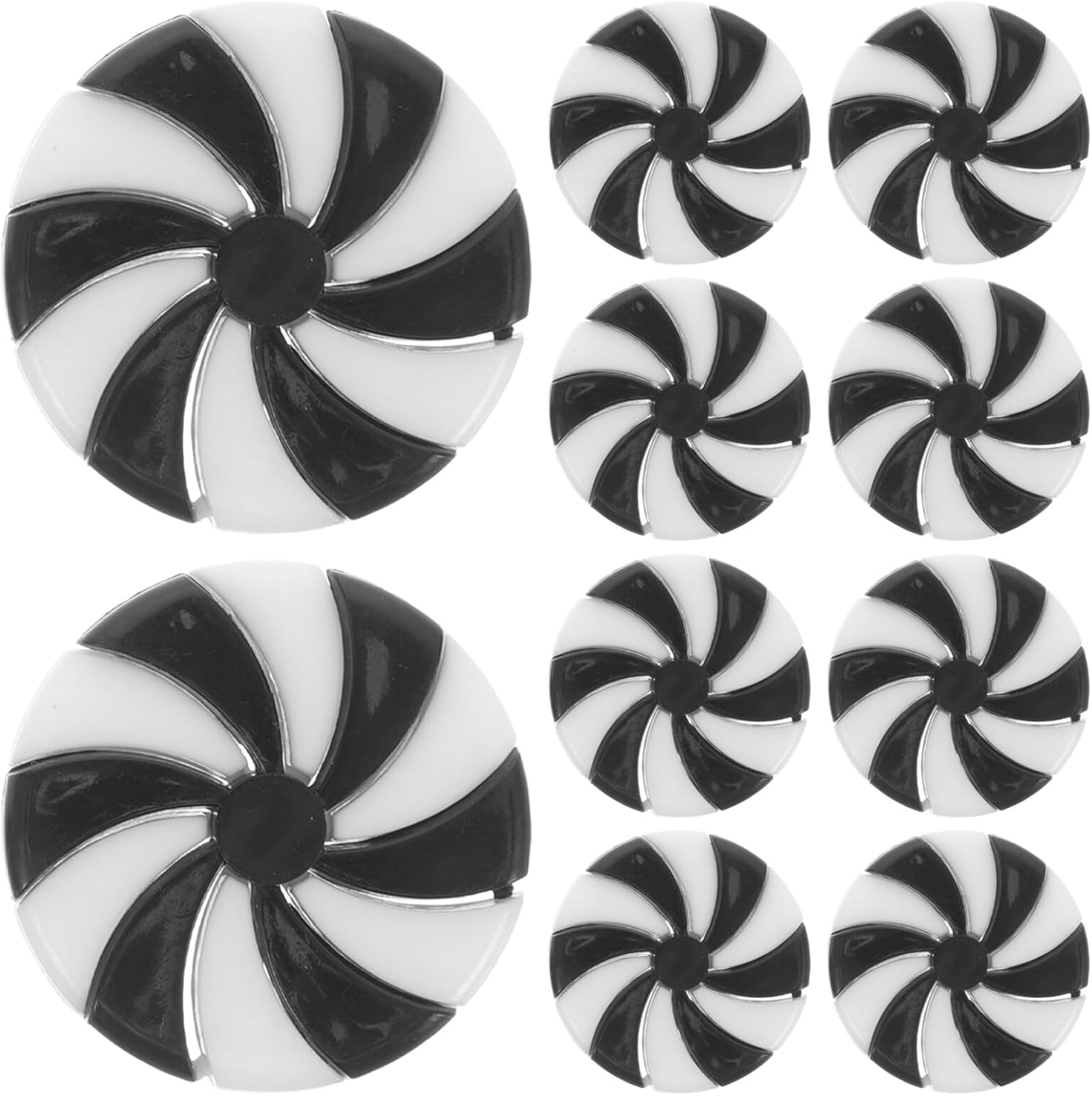 Amazon.com: IMIKEYA 10pcs Christmas Candy Ornament Hanging Candy Swirl ...