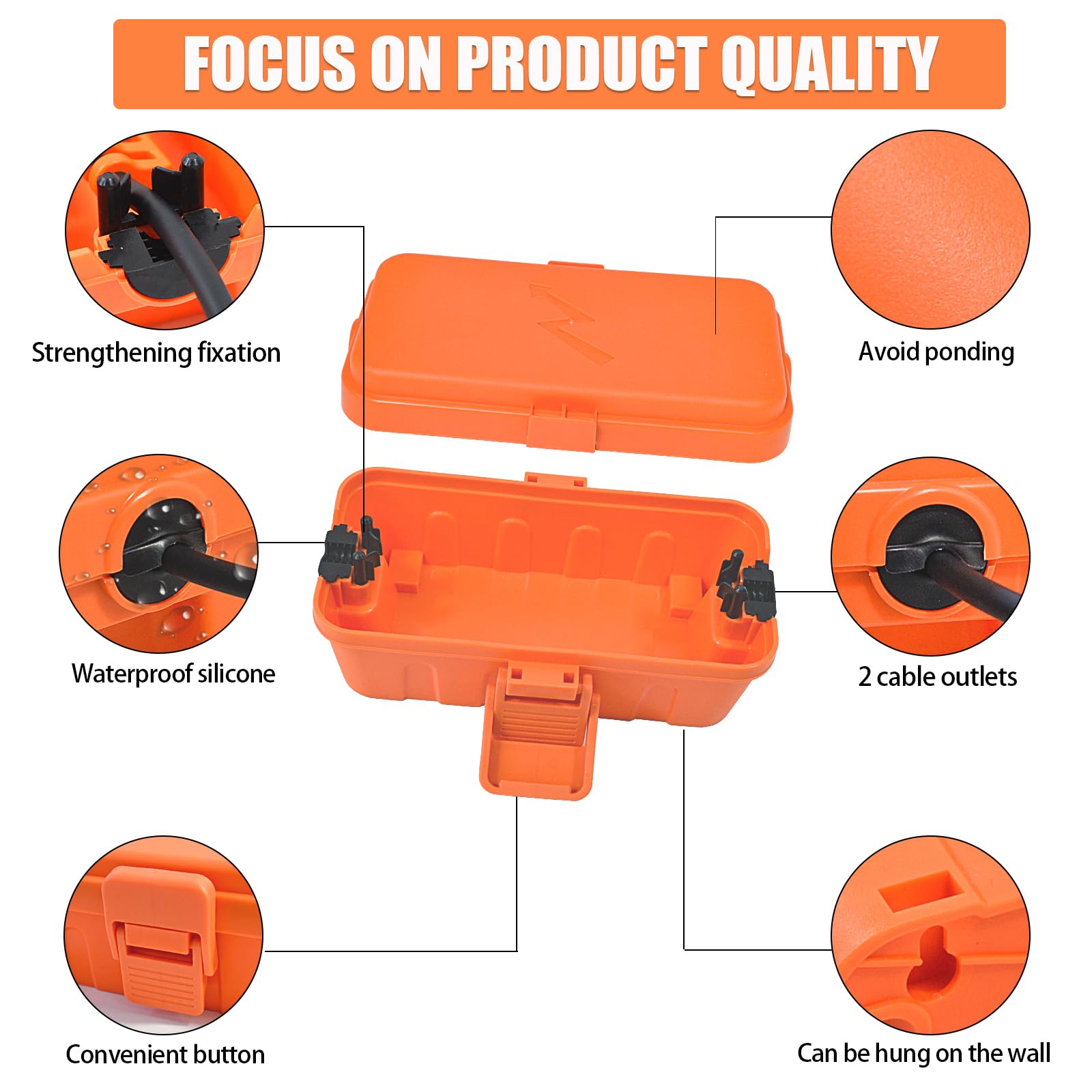 Snapklik.com : Hrensaw Small Weatherproof Electrical Connection Box