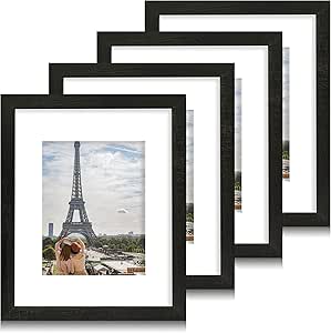 Amazon.com - Hongkee 11x14 Picture Frame Set of 4, Made of Real Glass ...